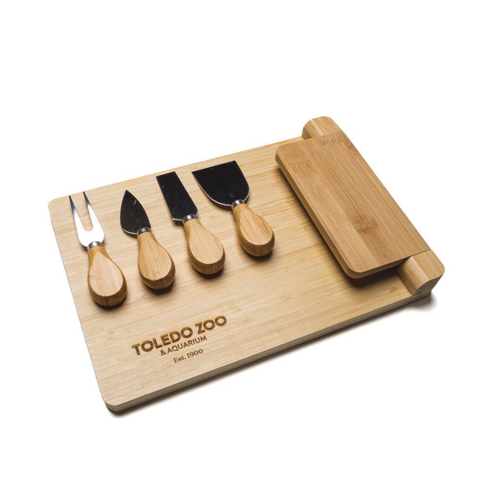 5-pc Bamboo Cheese Board – Toledo Zoo & Aquarium Store