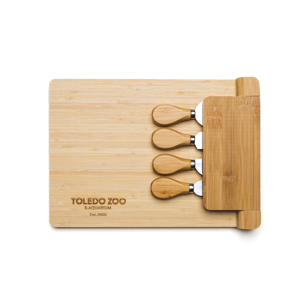 5-pc Bamboo Cheese Board – Toledo Zoo & Aquarium Store