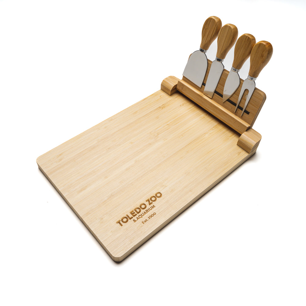5-pc Bamboo Cheese Board – Toledo Zoo & Aquarium Store